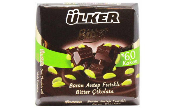 Ulker- Turkish dark chocolate with roasted pistachios - Fatemeh Recommends